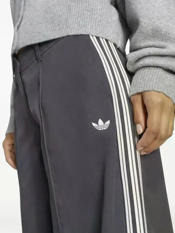 Adidas Side-stripe Logo-embroidered Track Pants