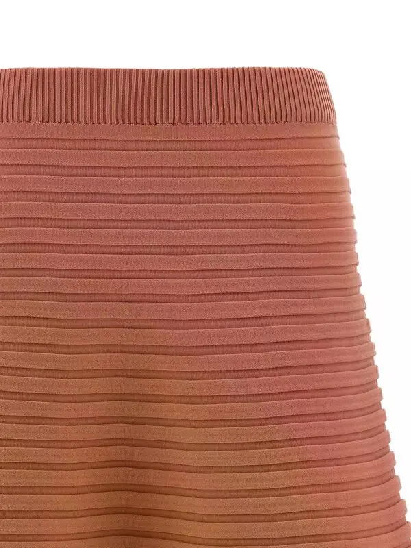 Issey Miyake Bounce Knit Midi Skirt - Brown