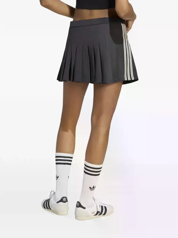 Adidas Pleated Side-stripe Mini Skirt