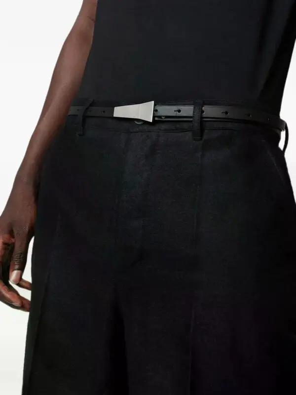 Rick Owens Geometric-buckle Leather Belt