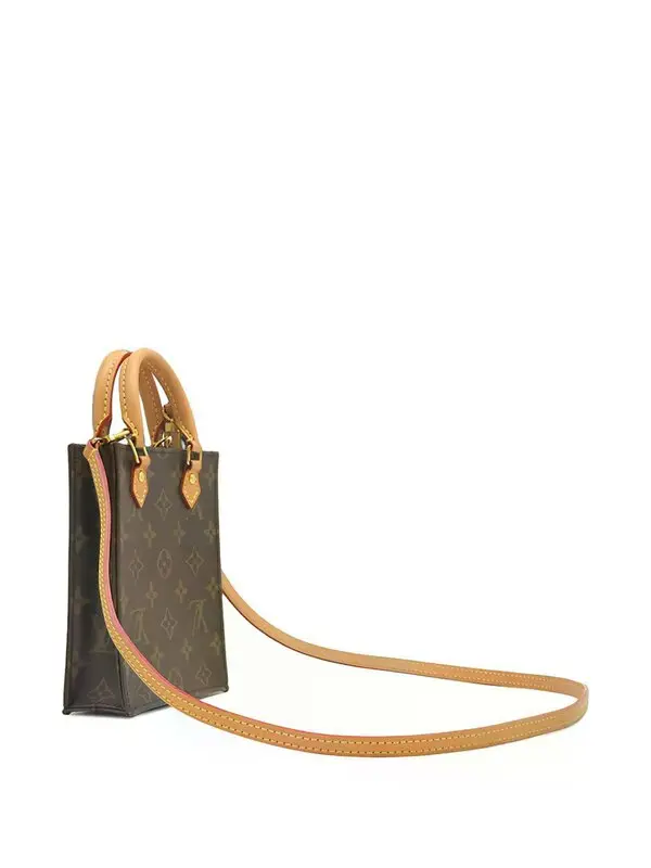 LOUIS VUITTON 2020 Monogram Petit Sac Plat Satchel