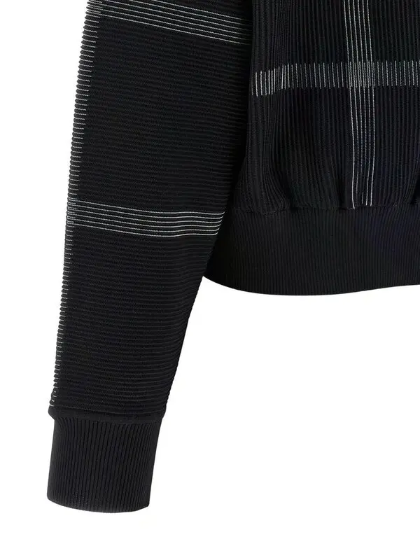 Issey Miyake Crossing Knit Checkered Sweater