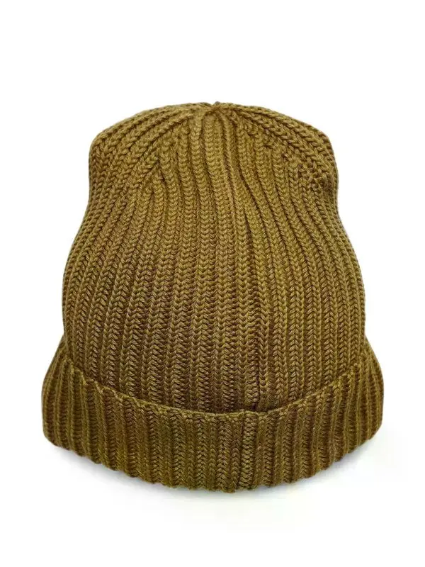 C.P. COMPANY Extrafine Merino Wool Goggle Beanie - Yellow