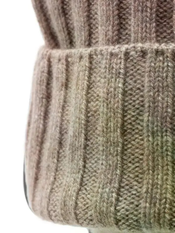 CRUCIANI Ribbed-knit Cashmere Beanie Hat - Neutrals