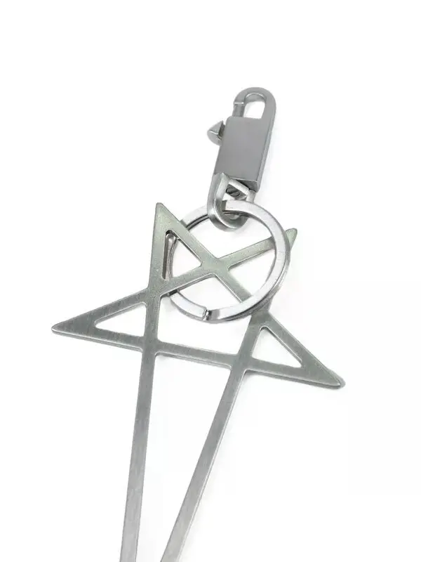 Rick Owens Big Pentagram Keyring