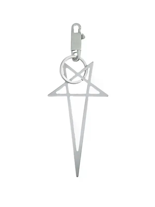 Rick Owens Big Pentagram Keyring