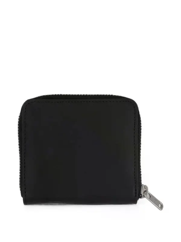 Y3 Logo-debossed Crinkled Leather Wallet