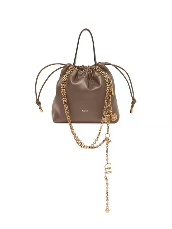 Chloé Mini Icons Drawstring Bag - Neutrals