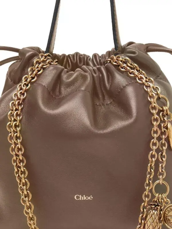 Chloé Mini Icons Drawstring Bag - Neutrals