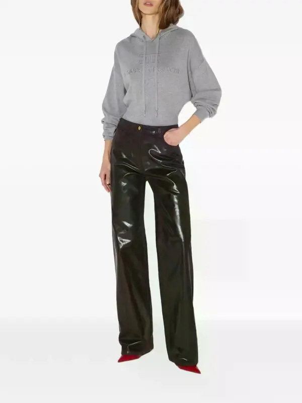 Elisabetta Franchi Loose Jeans With Laminated Effect