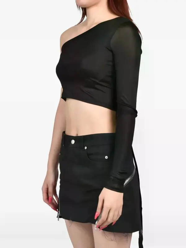 Rick Owens Ziggy T Asymmetric Cropped T-shirt