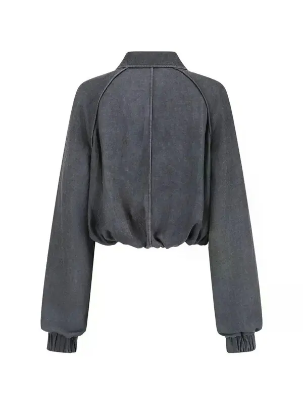 OUDE WAAG Washed Cocoon Cropped Jacket