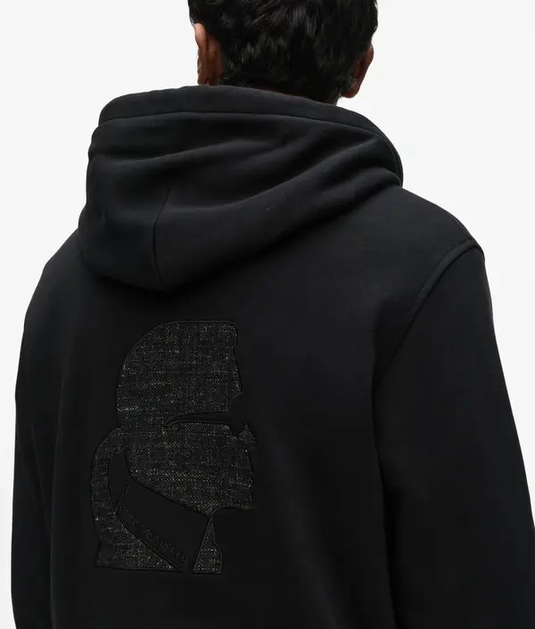 Karl Lagerfeld Bouclé Kameo Zip-up Sweatshirt