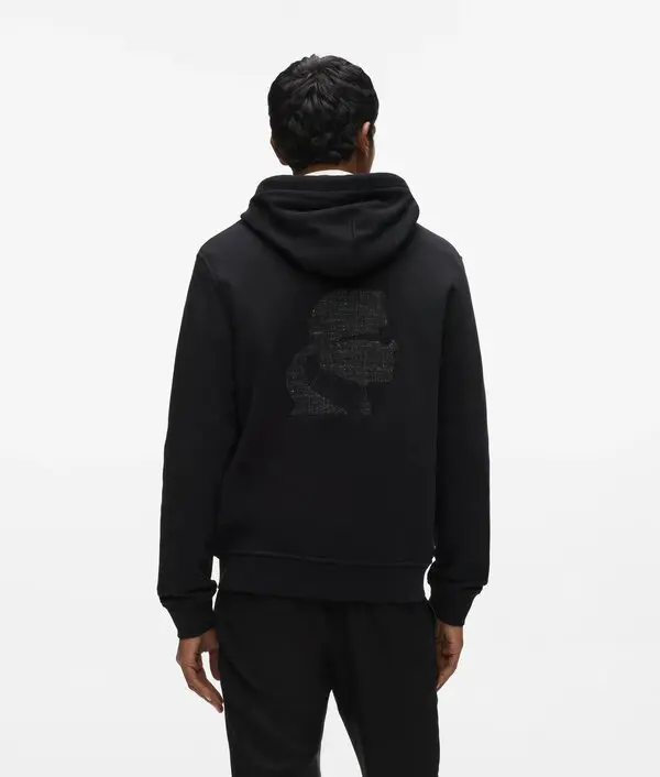 Karl Lagerfeld Bouclé Kameo Zip-up Sweatshirt