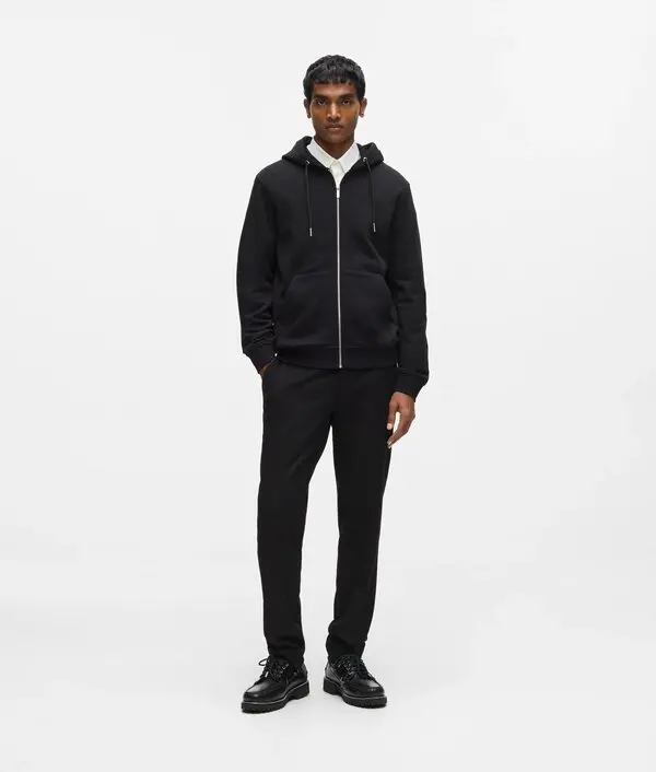 Karl Lagerfeld Bouclé Kameo Zip-up Sweatshirt