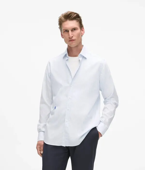 Karl Lagerfeld Modern-fit Spread Collar Shirt