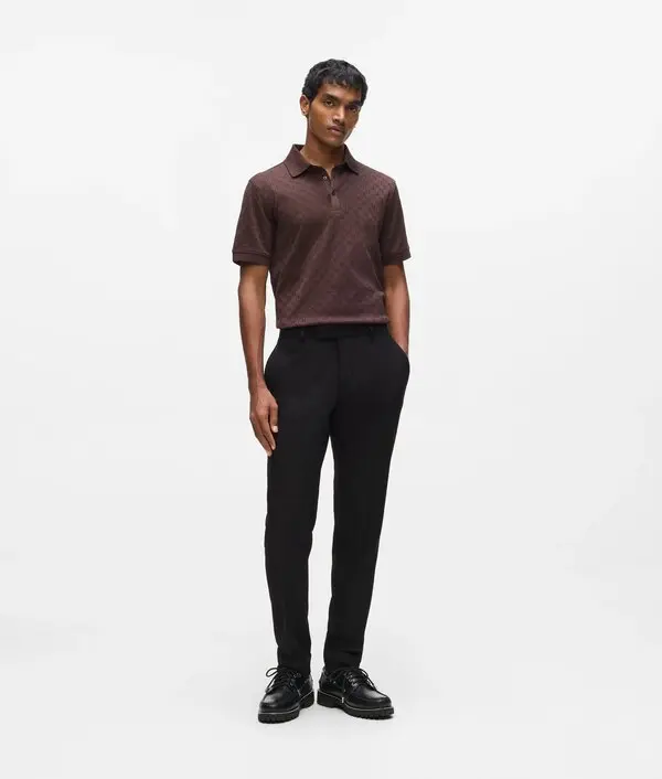 Karl Lagerfeld Monogram Polo Shirt