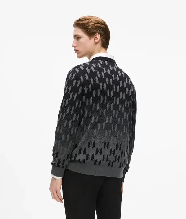 Karl Lagerfeld Gradient Monogram Sweater