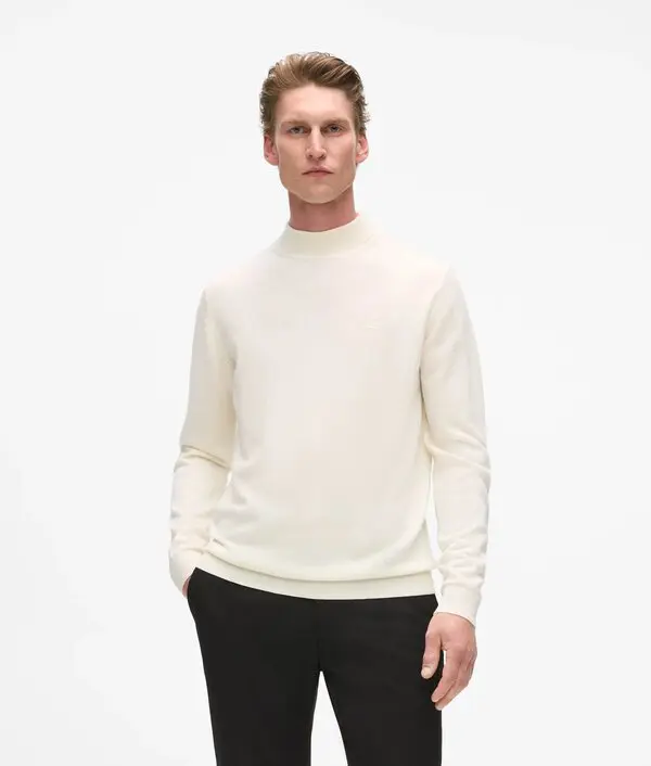 Karl Lagerfeld Wool Turtleneck Sweater - Champagner