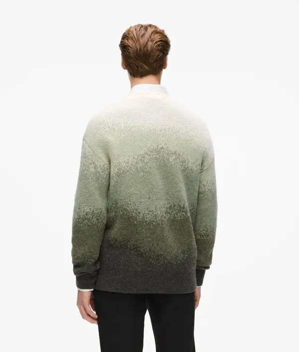 Karl Lagerfeld Gradient Crew Neck Sweater