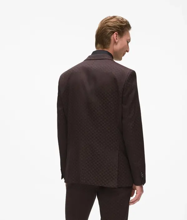 Karl Lagerfeld All-over Monogram Suit Jacket