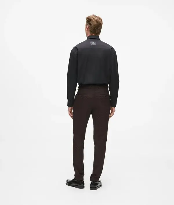Karl Lagerfeld All-over Monogram Suit Pants