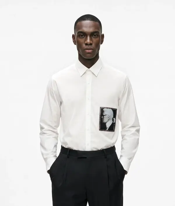 Karl Lagerfeld Karl Portrait Shirt - White
