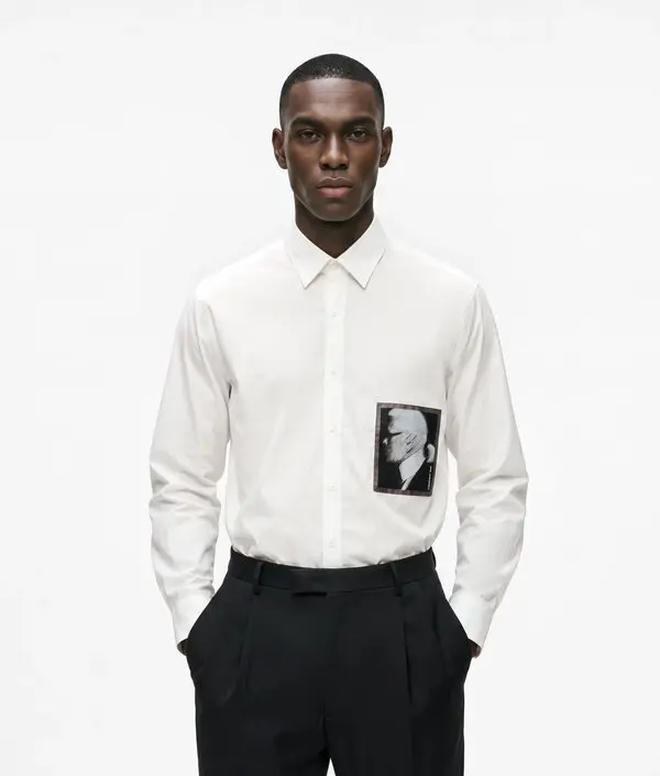 Karl Lagerfeld Karl Portrait Shirt - White