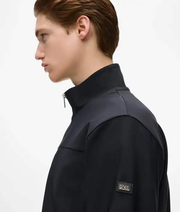 Karl Lagerfeld Zip-up Paneled Jacket