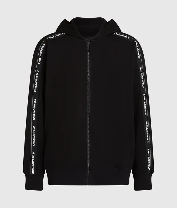 Karl Lagerfeld Logo Loungewear Zip-up Hoodie