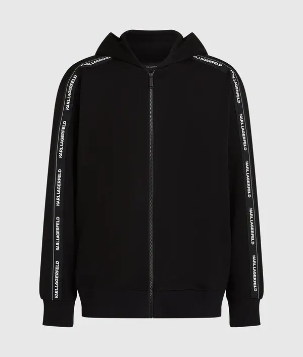 Karl Lagerfeld Logo Loungewear Zip-up Hoodie