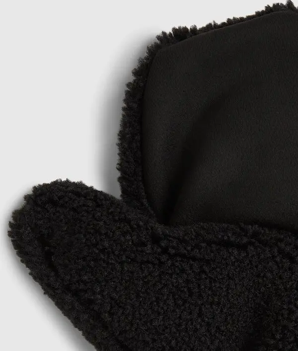 Karl Lagerfeld Ikon Faux-shearling Mittens