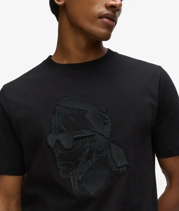Karl Lagerfeld Karl Portrait Embroidery T-shirt