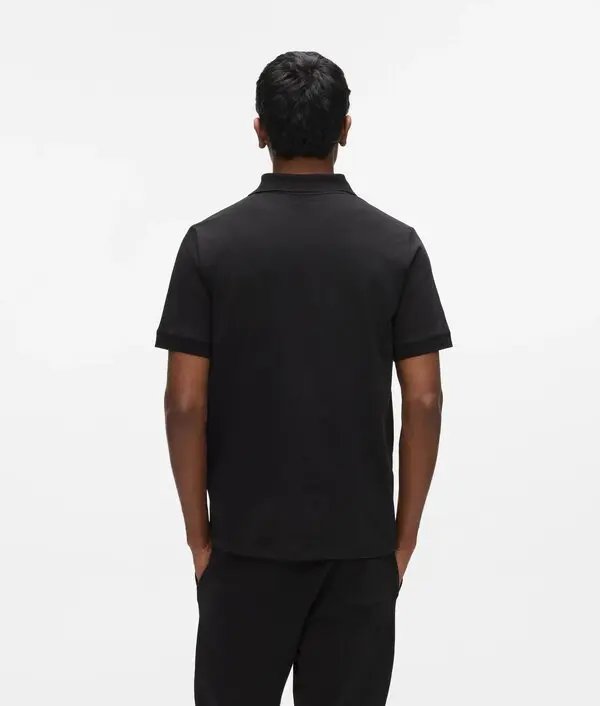 Karl Lagerfeld From Paris With Love Polo Shirt - Black
