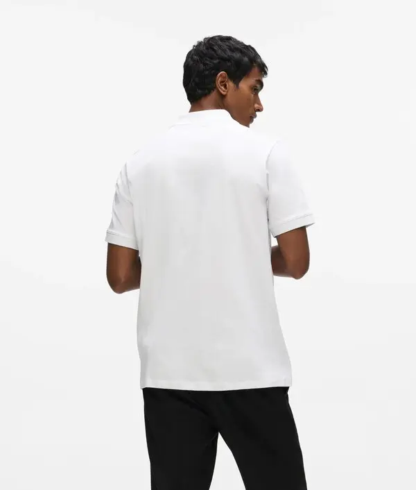 Karl Lagerfeld From Paris With Love Polo Shirt - White