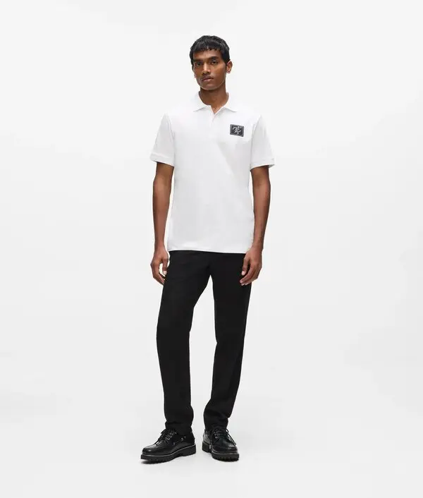 Karl Lagerfeld From Paris With Love Polo Shirt - White
