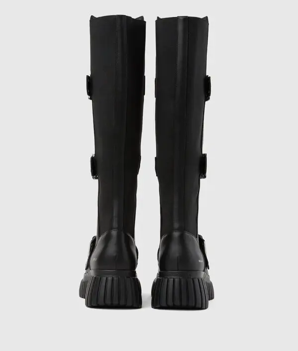 Karl Lagerfeld Kreeper Wedge Tri-buckle Boots