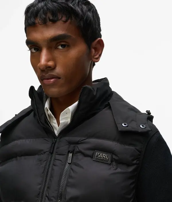 Karl Lagerfeld Hooded Padded Gilet