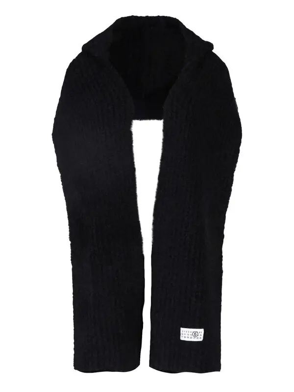 MAISON MARGIELA Hooded Scarf - Black
