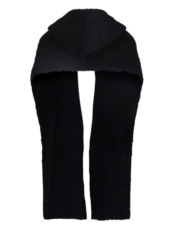 MAISON MARGIELA Hooded Scarf - Black