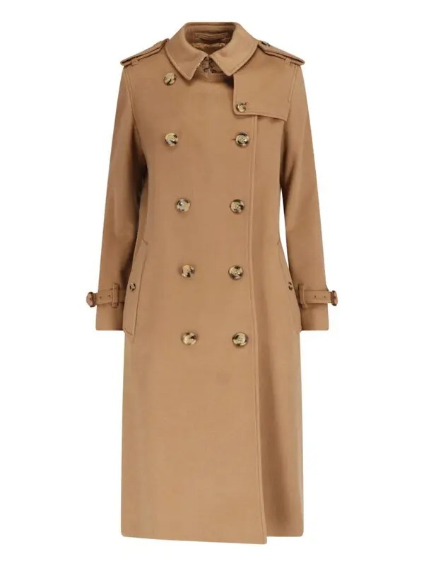 Burberry Cashmere Trench "kensington - Brown