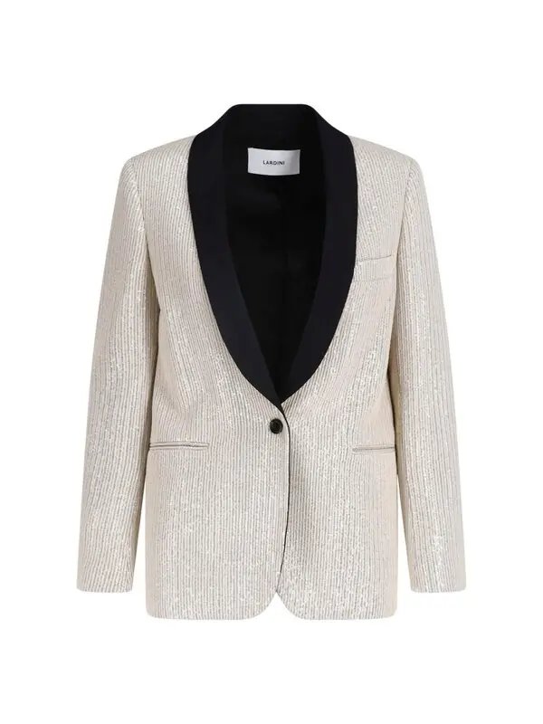 LARDINI Single-breasted Sequin Blazer