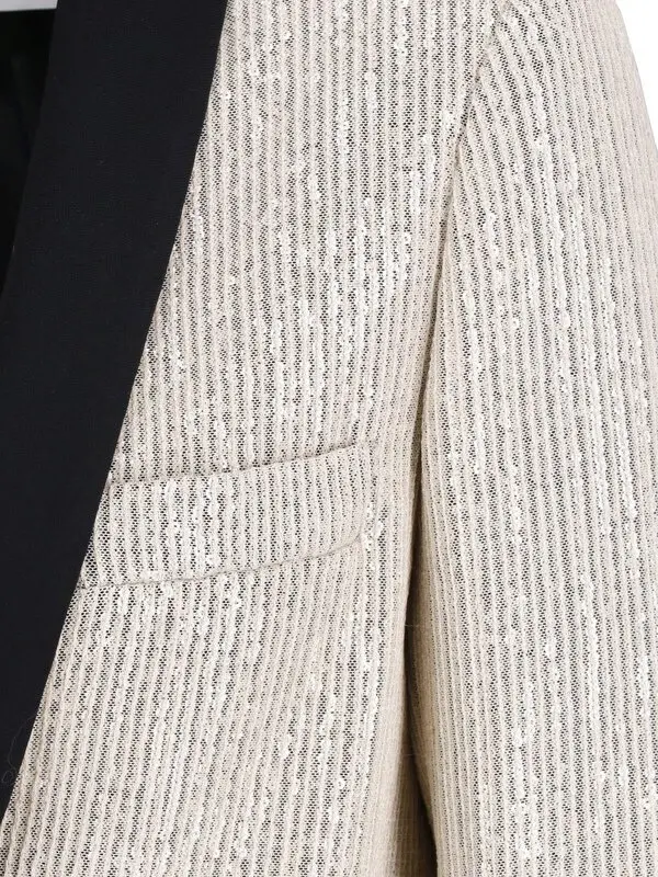 LARDINI Single-breasted Sequin Blazer