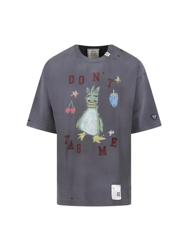 Mihara Yasuhiro Printed T-shirt "doodle - Black