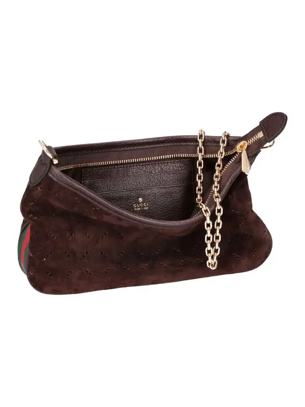 Gucci Mini Suede Shoulder Bag