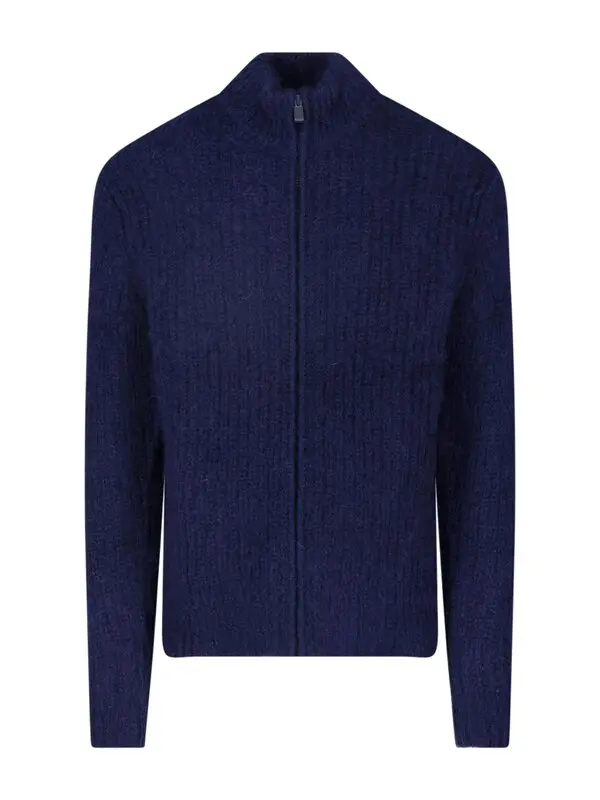 Aspesi Wool And Mohair Zip Sweater