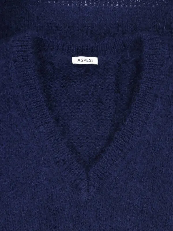 Aspesi Mohair And Wool Sweater - Blue