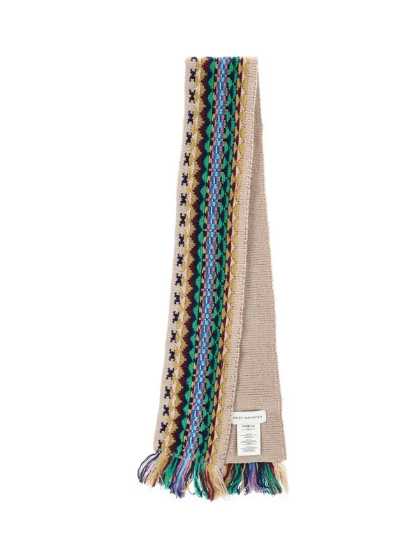 Dries Van Noten Jacquard Wool Scarf - Multi