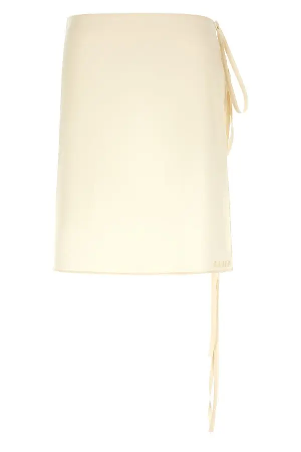MISENITHE Jude Wrap Skirt - White