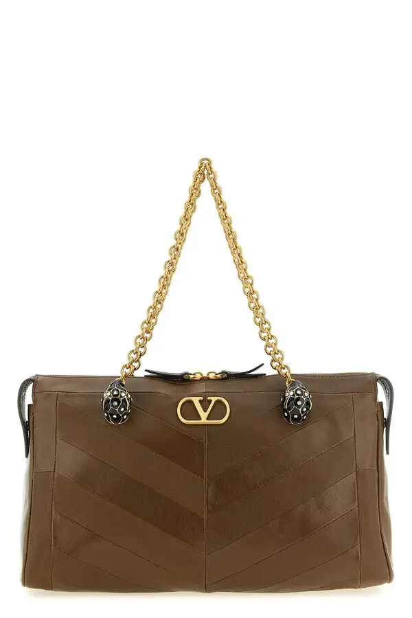 Valentino Garavani Panthea' Medium Shoulder Bag - Brown